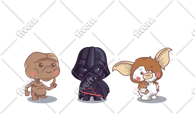 how to draw darth vader chibi