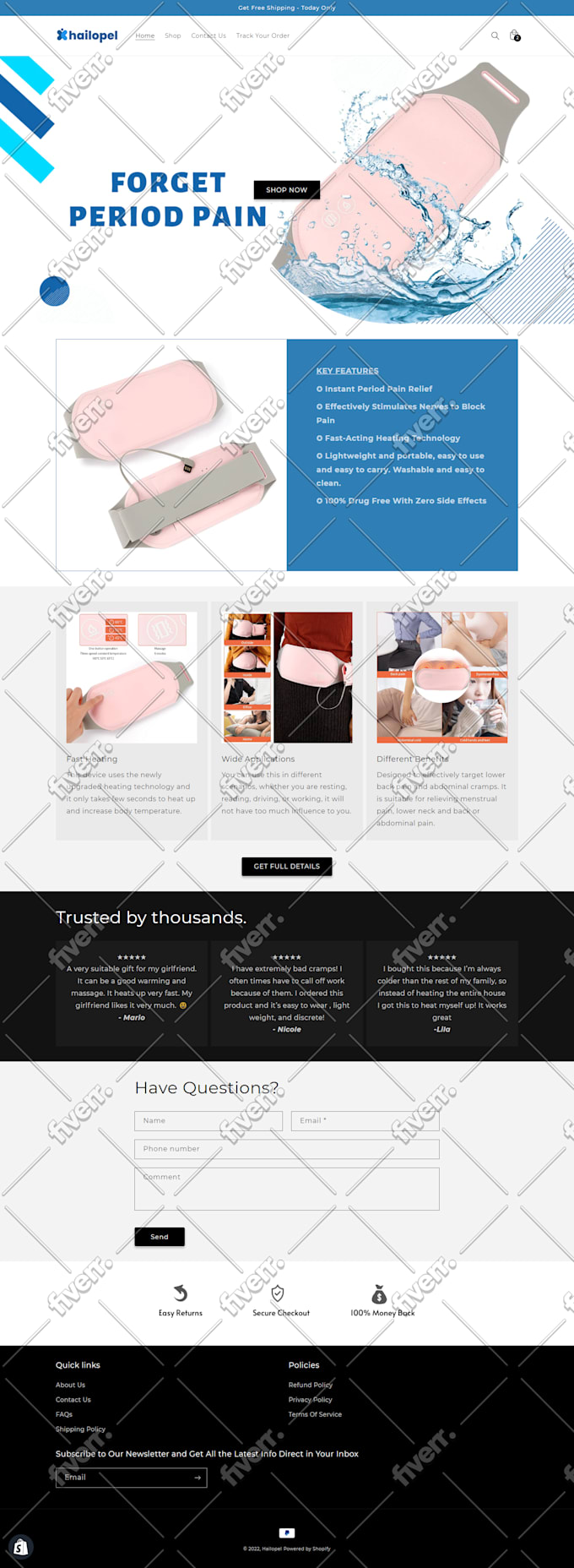 Create one product shopify store, dropshipping store by Beingriju | Fiverr
