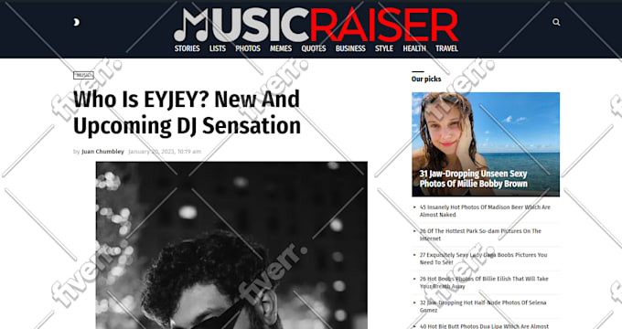 Feature you on my music blog by Seemi89 | Fiverr