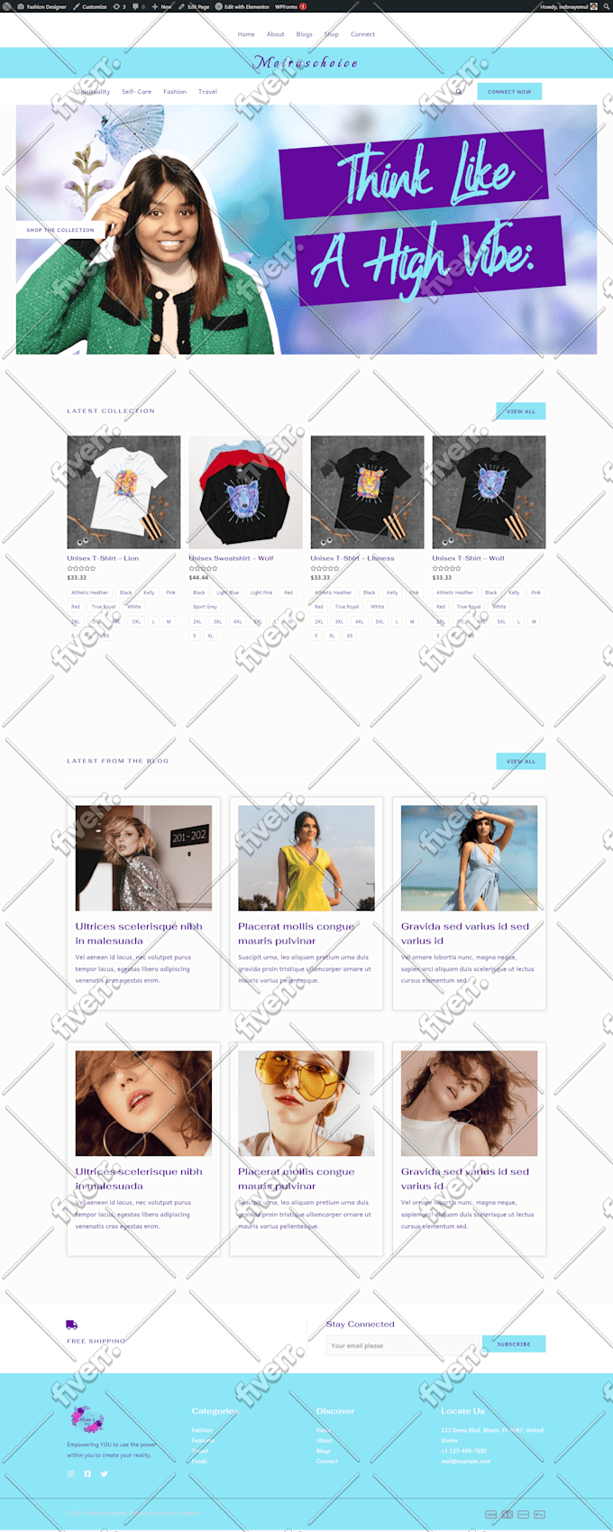 Develop wordpress website on bluehost, hostinger, godaddy, siteground ...