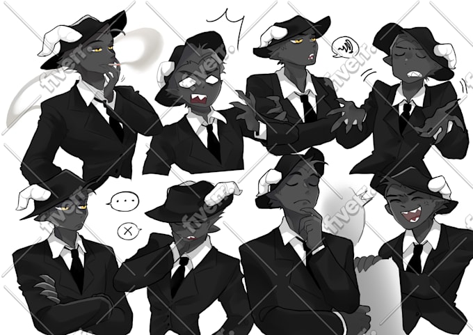 Draw reference sheet for your character by Maxim4ik228auf | Fiverr