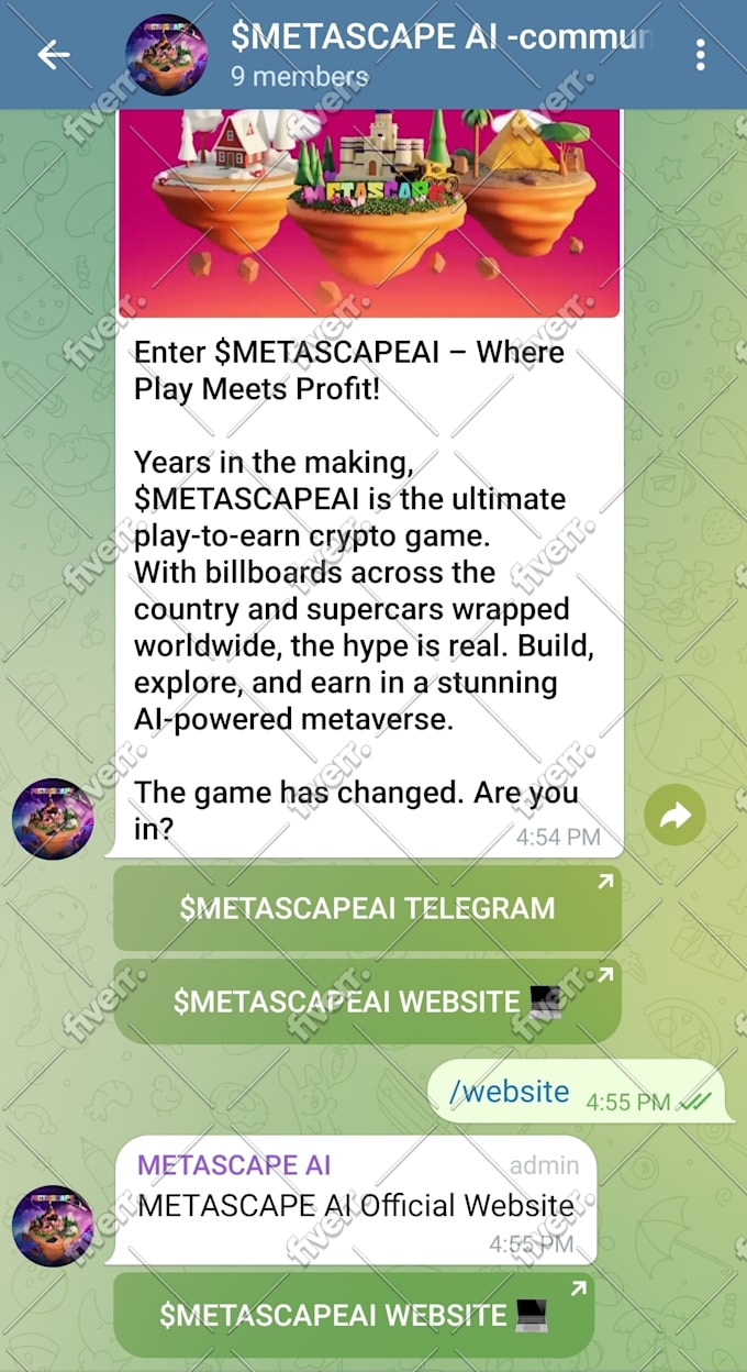 Setup telegram bots for your crypto telegram community group by Rifat612964 | Fiverr