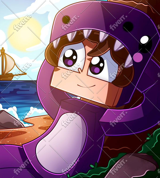 how to draw minecraft cartoon