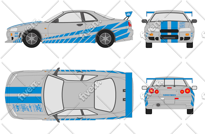 2d car template