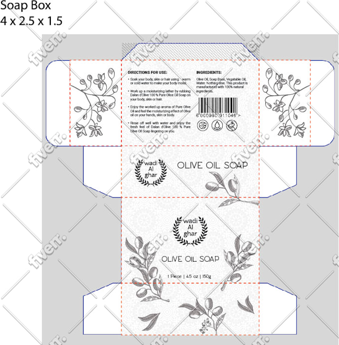 Design or redesign soap packaging label or box by Flywithus1 | Fiverr
