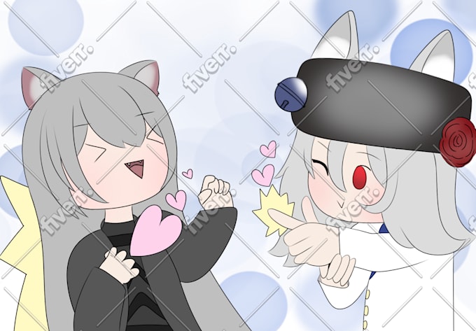 Draw cute and silly vtuber chibi doodles skeb style by Tapiyokaa | Fiverr