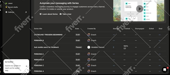 Setup intercom chatbot intercom product tours zendesk fin ai tidio manychat by Seyicrm_lord | Fiverr