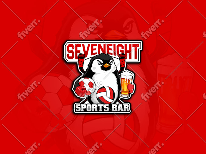 Make high resolution fun bar sports logo by Leon_bairds | Fiverr