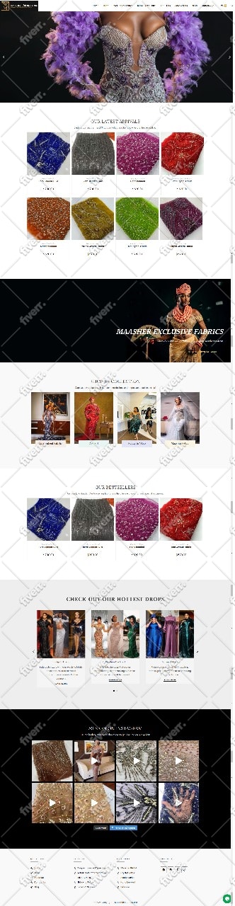 Build responsive ecommerce website online store by Mariazara5088 | Fiverr