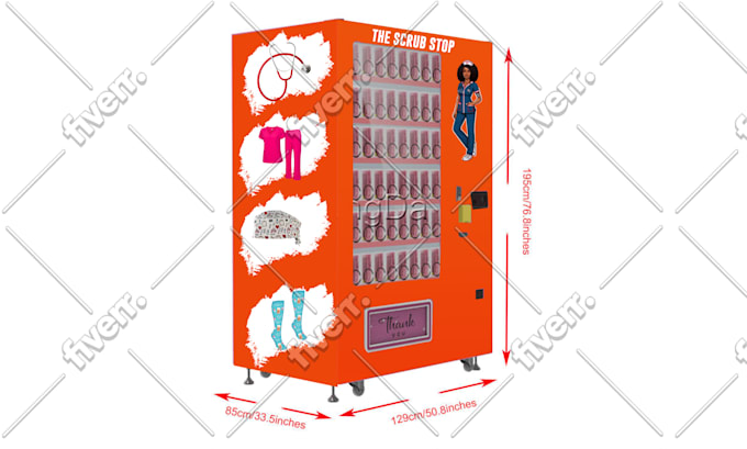Design custom and attractive wrap design foe your vending machine by ...