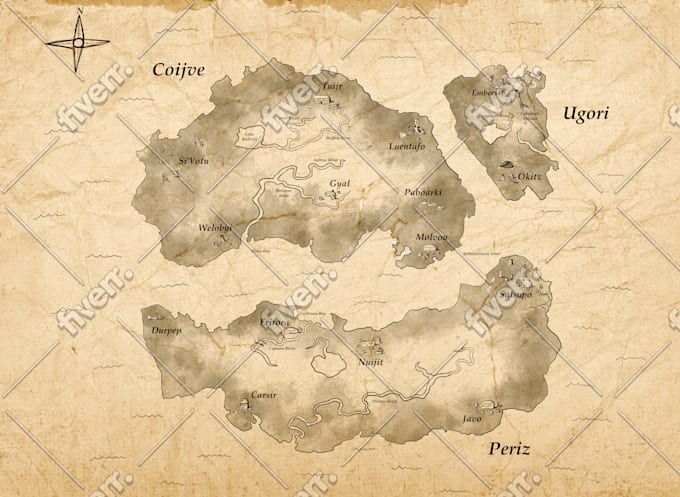 Create an epic fantasy map by Frogfantasy | Fiverr