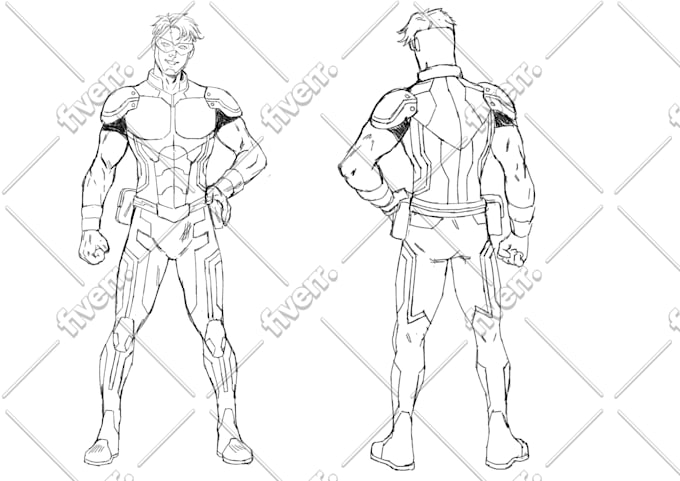 superhero design sheet