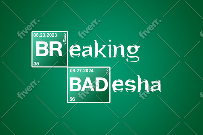 Create a custom breaking bad logo by Chiclan | Fiverr