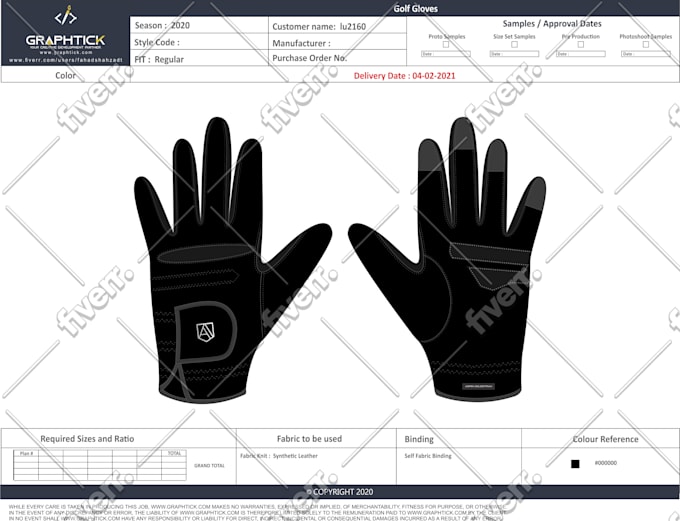 golf glove vector