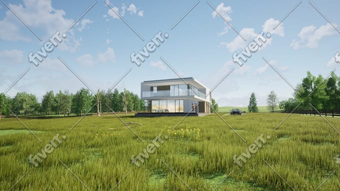 Do exterior render landscape, garden and backyard by Matiasfernando ...