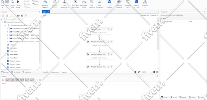 Automate any manual business process using uipath rpa robots by ...