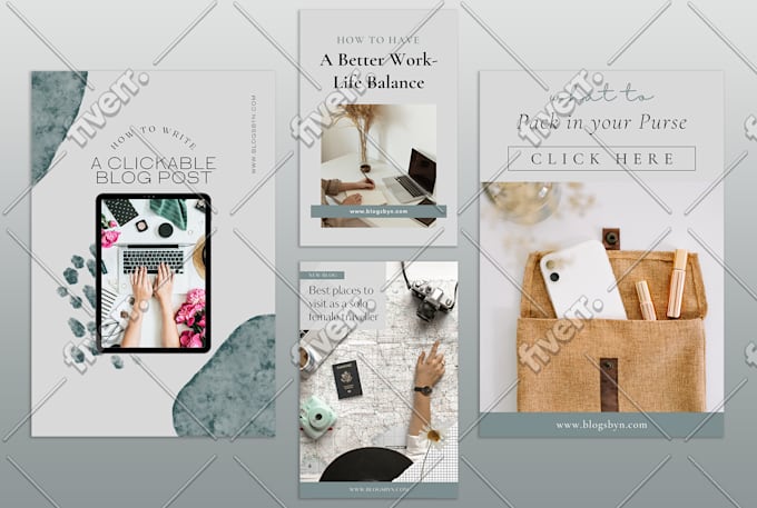 Design 70 beautiful custom pinterest pins by Madeeha_latif | Fiverr