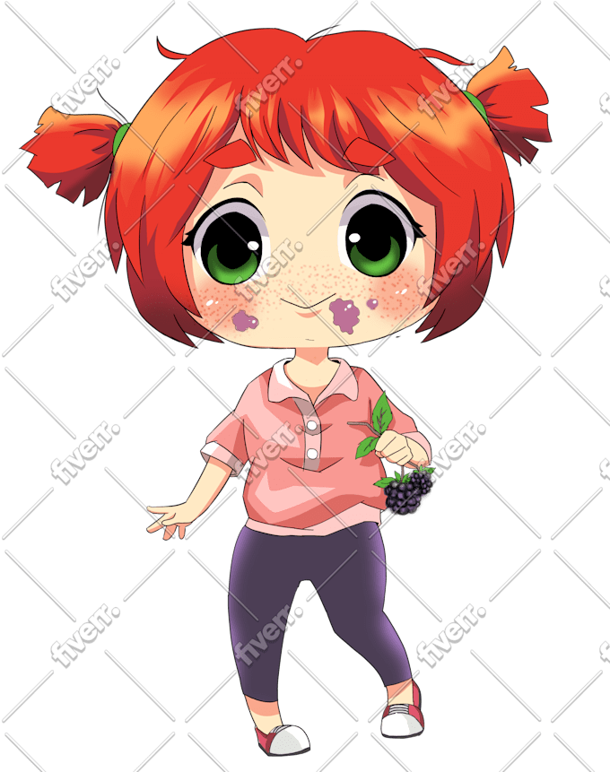 Chibi cartoon full colored by Woiidesign | Fiverr