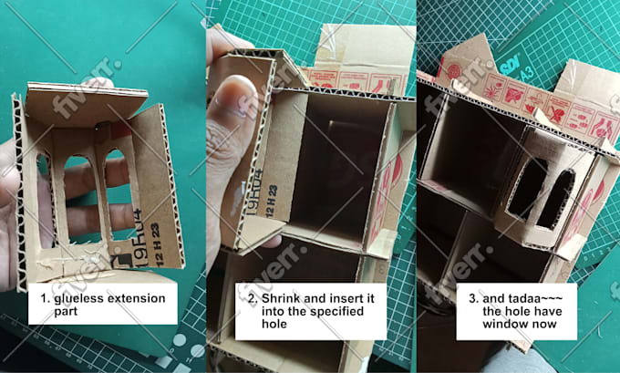 Design papercraft cardboard pattern for you by Replikart | Fiverr