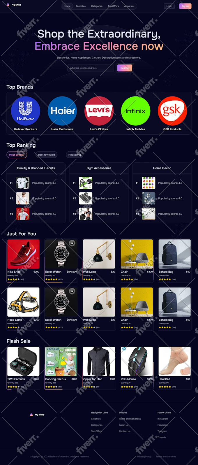 Figma website design, ui ux, website redesign, landing page design by ...