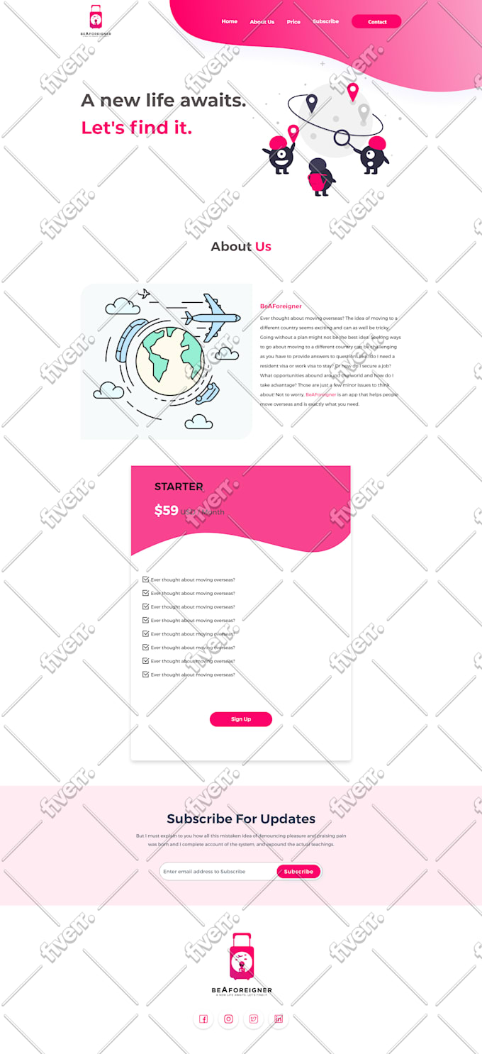 Make modern and trendy website ui ux design by Aurangxaib3 | Fiverr