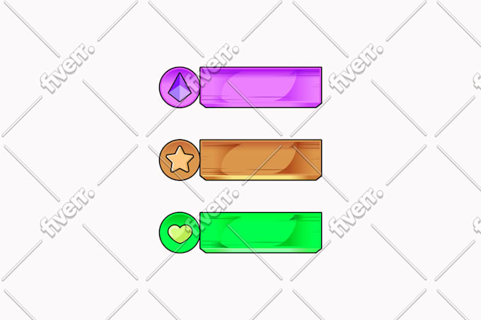 Design custom cute buttons panels for vtuber, kick, twitch or discord ...