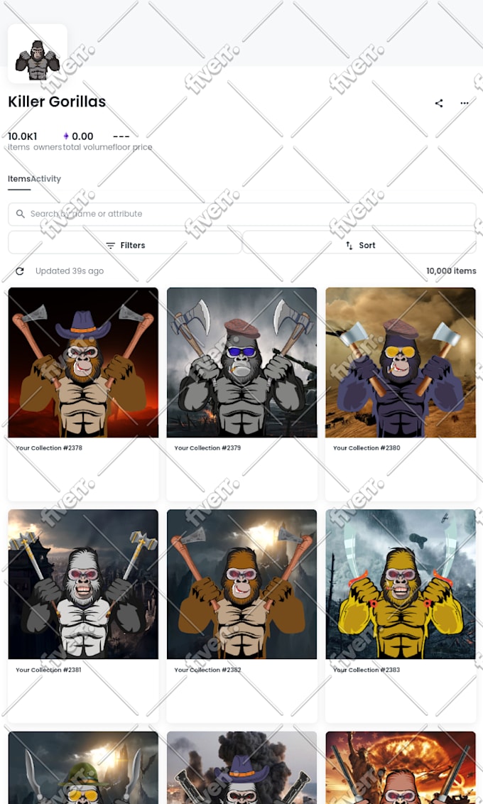 Bulk upload nfts to opensea by Safdar431 | Fiverr