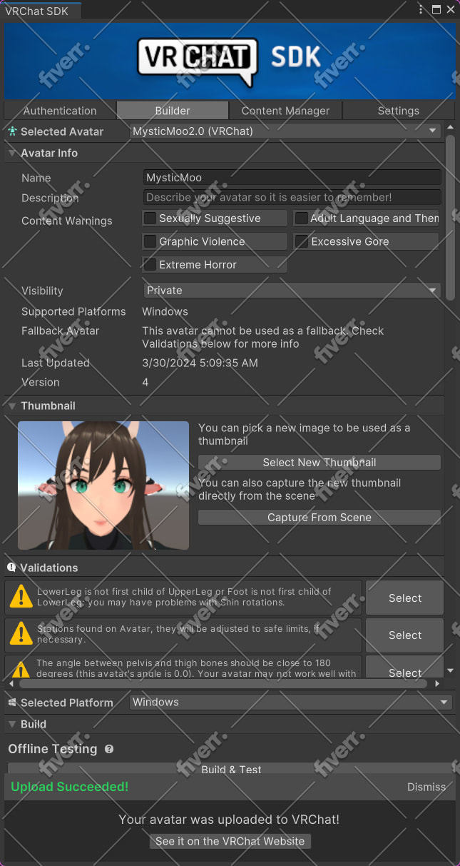 Convert your vrm model to vrchat by Senkodev | Fiverr