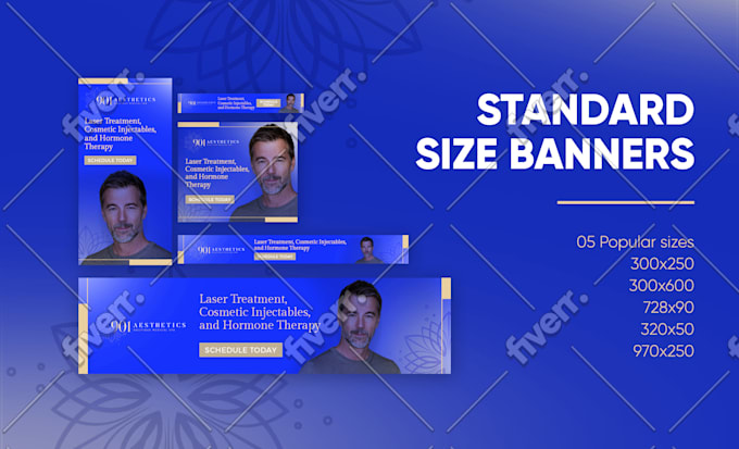 Design static banner ads for google adwords, adroll by Shariqhussain1 ...