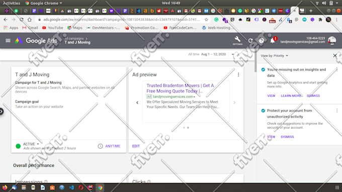 Optimize and manage google ads account by Tecnoidinc | Fiverr