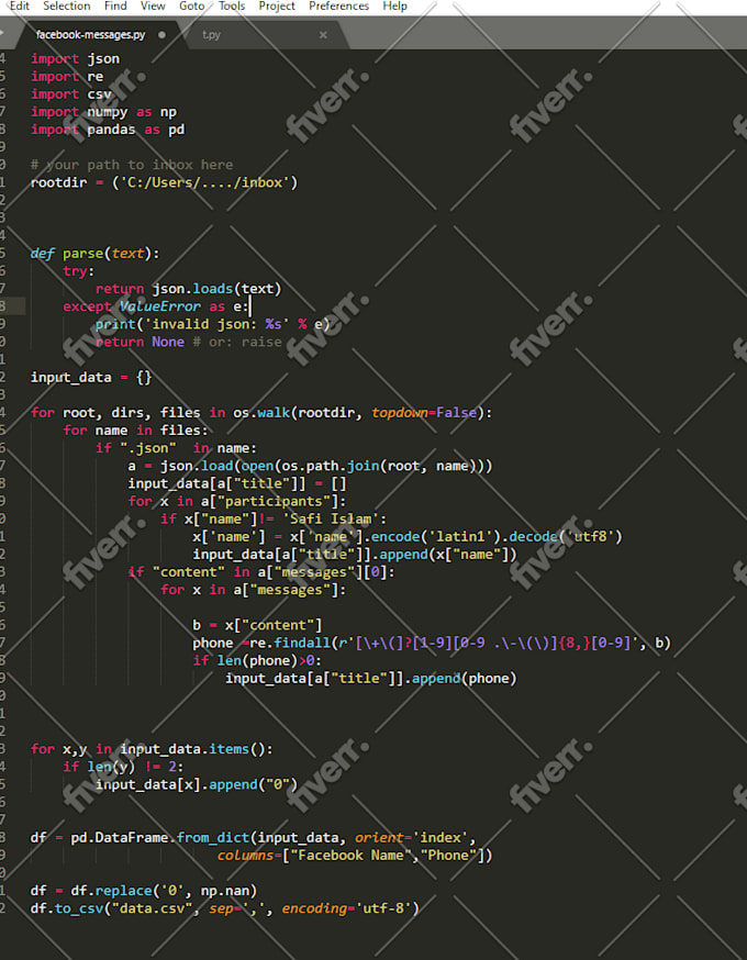 Do python scripts, data cleaning and automation tasks by Athbol | Fiverr