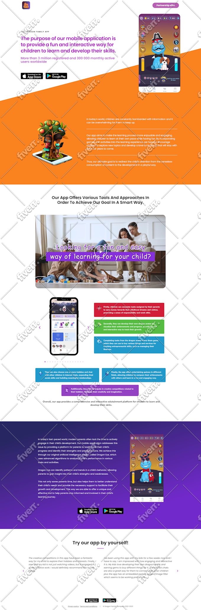 Convert xd, psd, figma into responsive html landing page by Momina ...