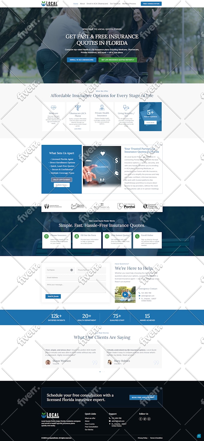 Do web design and build a website or landing page by Web_clown | Fiverr