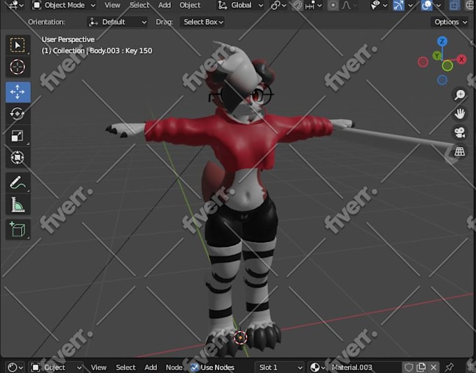 Custom vrchat avatar, 3d model, vrc character, avi, furry vr chat ...