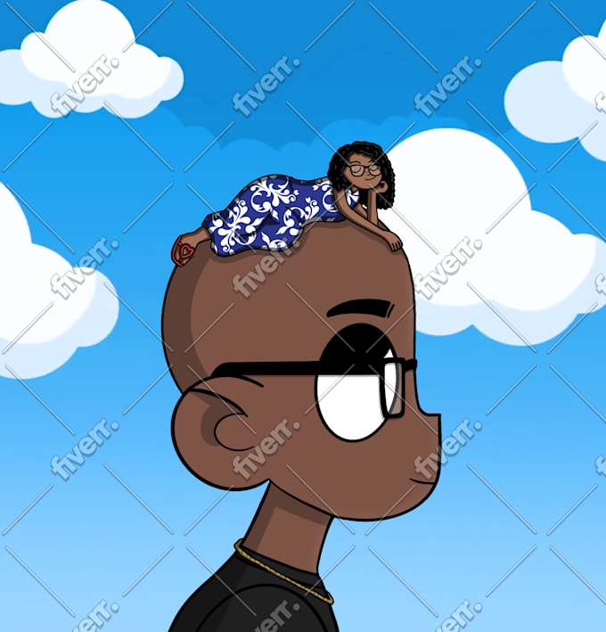 Draw you as scott pilgrim, lil uzi vert couple luv cartoon by Vdvm999 ...