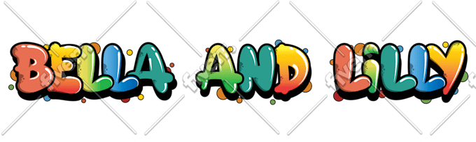 bubble letters bella