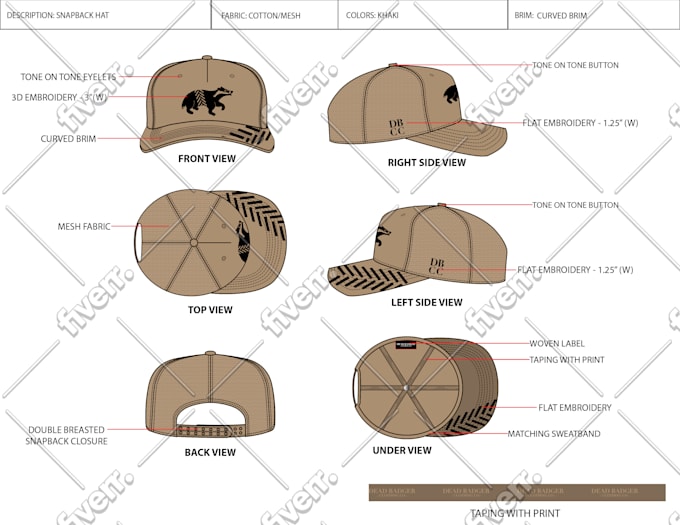 baseball cap brim template