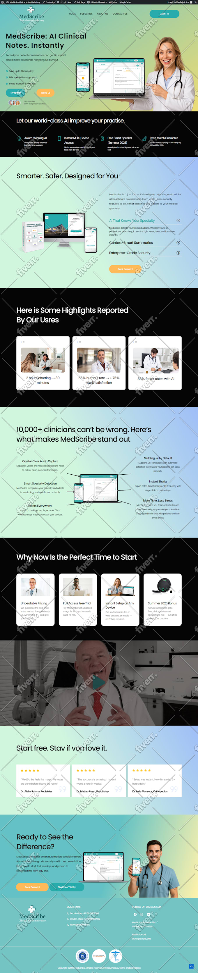 Build, rebuild, responsive wordpress website design or redesign modern website by Ahmadzafar5002 ...