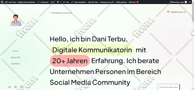 Customize oshine and exponent themes and build new pages using tatsu builder by Vipul1314 | Fiverr