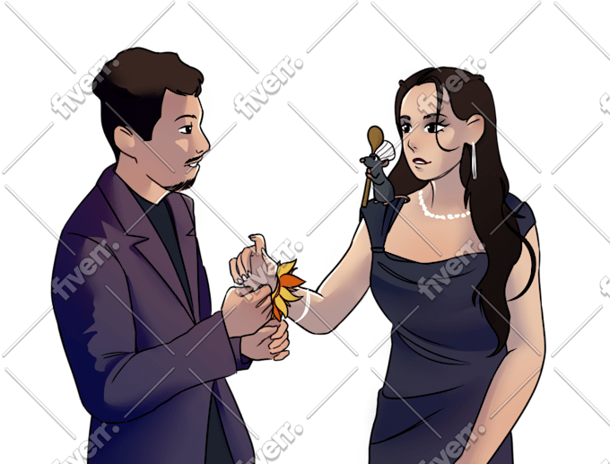 Draw people, animals, objects in cartoon style by Walmof | Fiverr