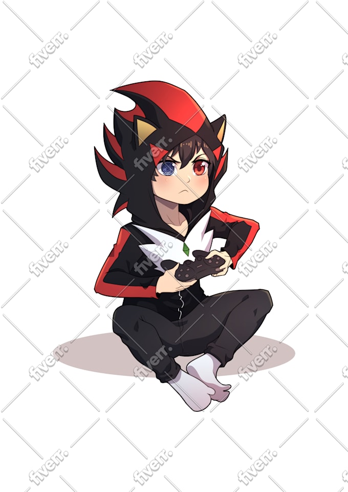 Shadow The Hedgehog Human Chibi