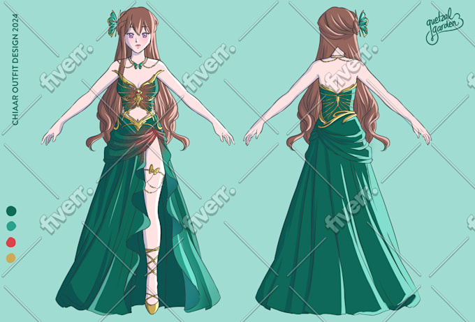 how to draw a goddess dress