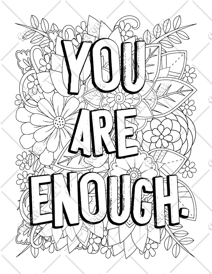 positive affirmation coloring pages