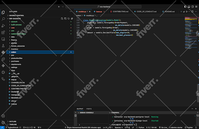 Be your professional python django backend developer, rest api expert ...