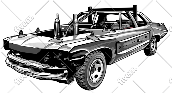 Draw vector derby car by Novalcs | Fiverr