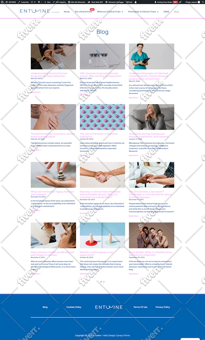 Fix wordpress website issues errors bugs, html, css, elementor pro ...