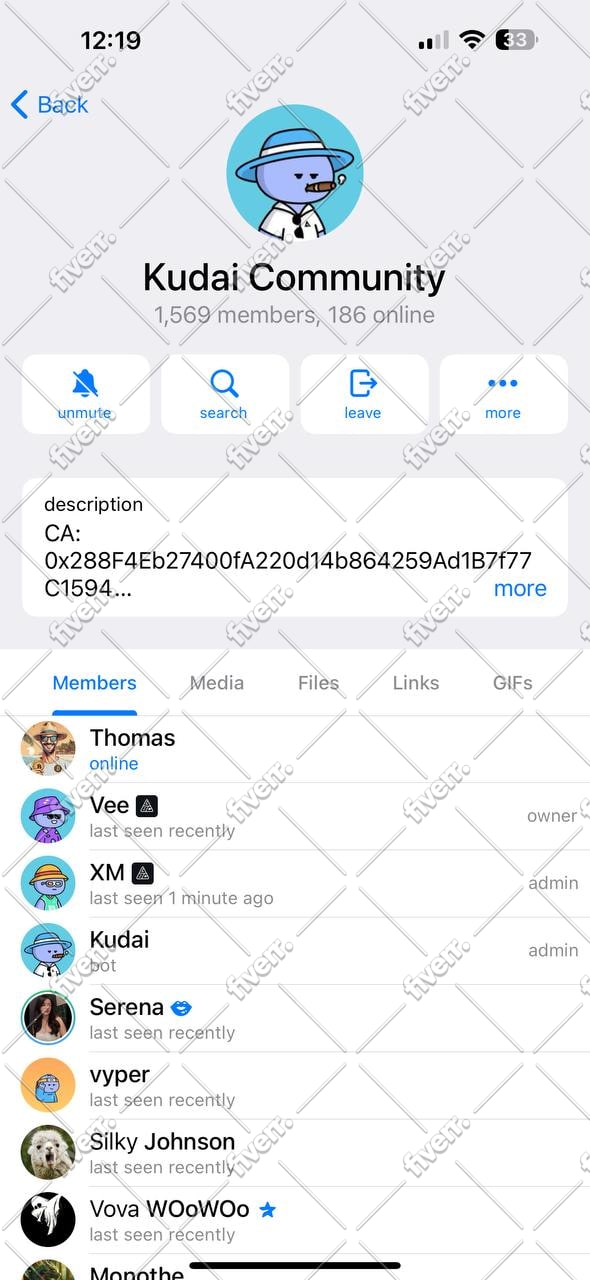 Be crypto telegram and discord project admin or moderator by Raju22444 ...