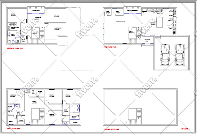 Design floor plan, elevation and sections of your house in autocad by ...