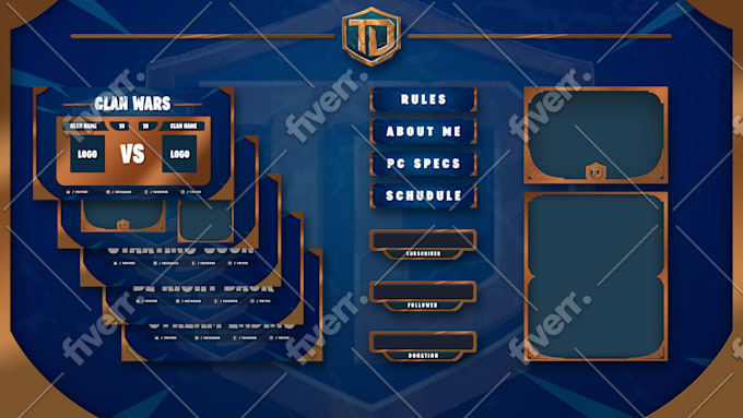 Create custom twitch overlay and logo for streamer by Beegrvs | Fiverr Create custom twitch overlay and logo for streamer by Beegrvs | Fiverr