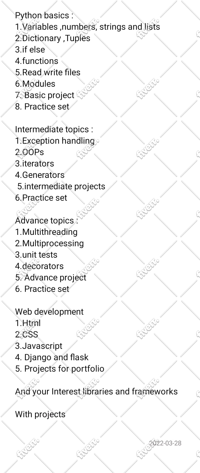 Tutor be your python tutor by Veer02 | Fiverr